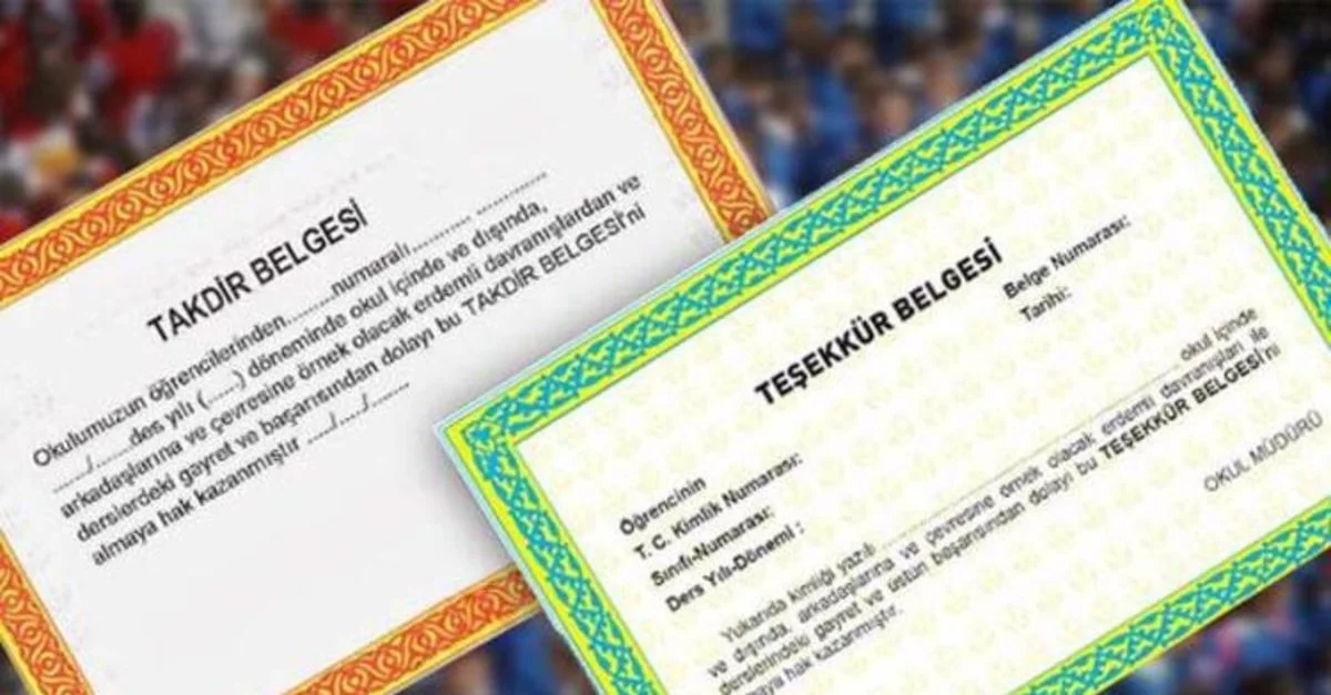 Disiplin Cezası Alan Öğrencilere Başarı Belgesi Yok